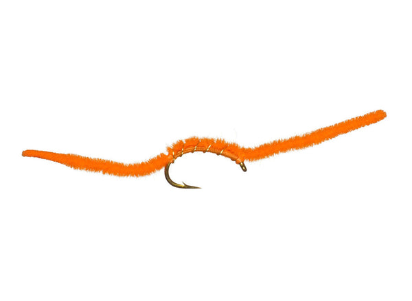 San Juan Worm - Orange - 10 | Motor City Anglers