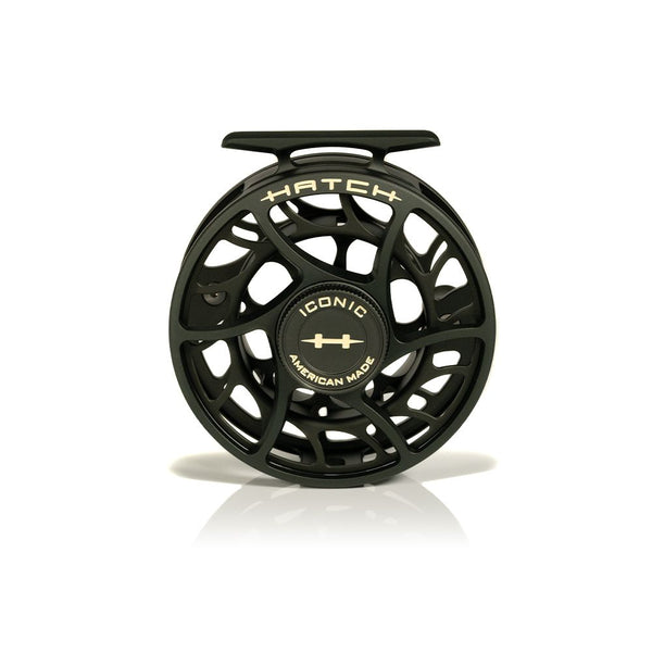 Hatch Iconic Fly Reel - 5+ Large Arbor - Gargoyle Green | MCA - Motor ...