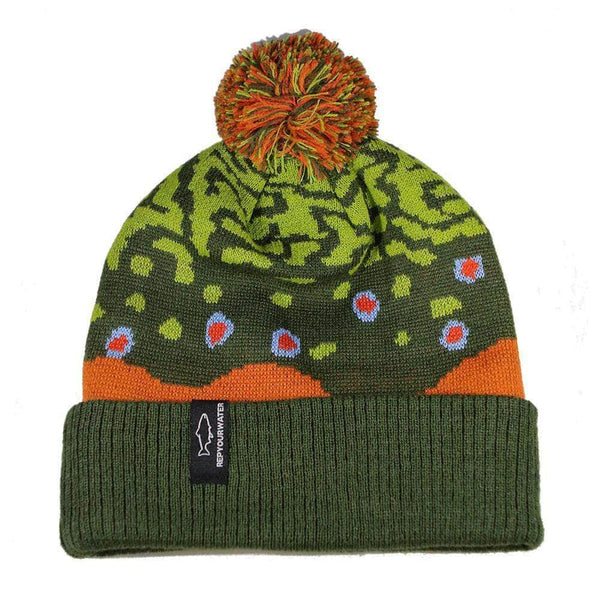RepYourWater Brook Trout Skin 2.0 Knit Hat | Motor City Anglers